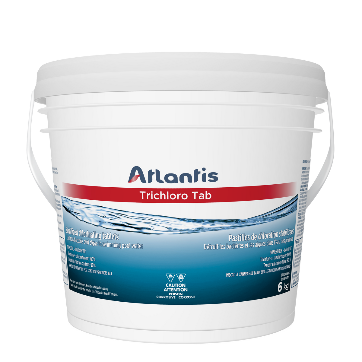 Atlantis TRICHLORO TAB 6 kg - Stabilized Chlorine 3'' Pucks (200g ...