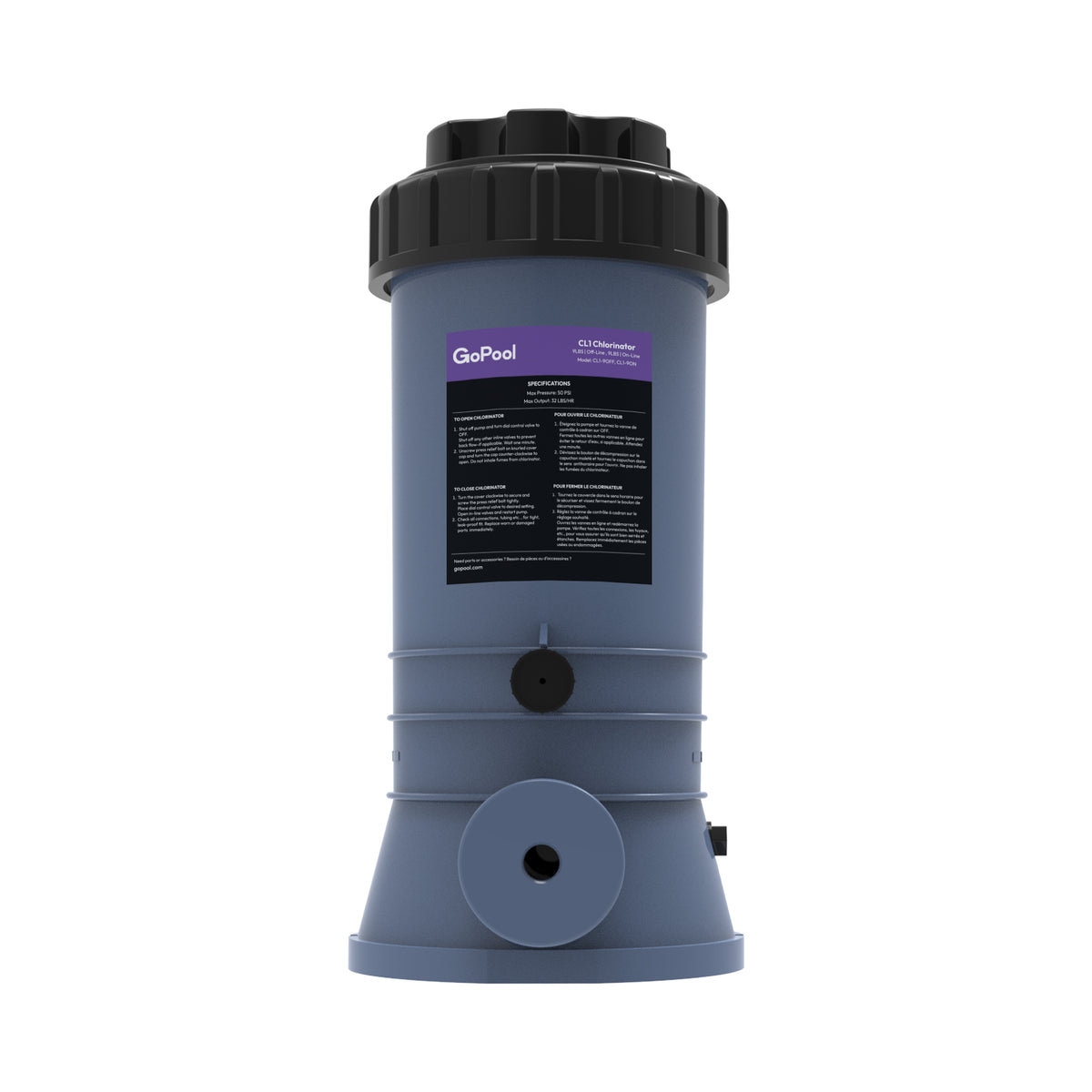 GoPool CL1 9LBS Offline - Automatic Chlorinator for Pool – GoPiscine