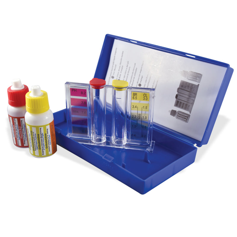 Basic test kit: Chlorine; pH – GoPiscine